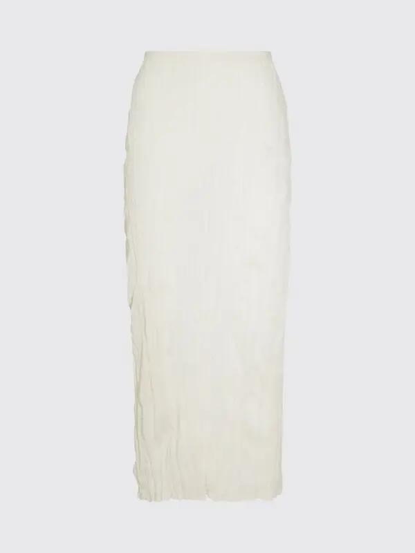 TOTEME Long Pencil Skirt In Viscose-blend - Orange