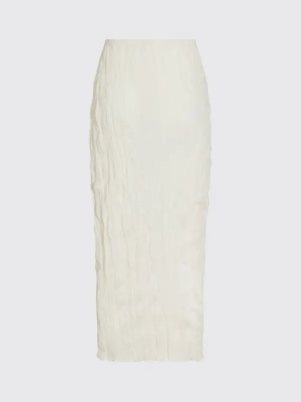 TOTEME Long Pencil Skirt In Viscose-blend - Orange