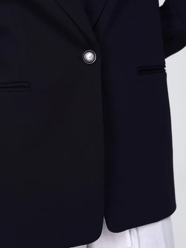 TWINSET Single-breasted Viscose Blend Blazer