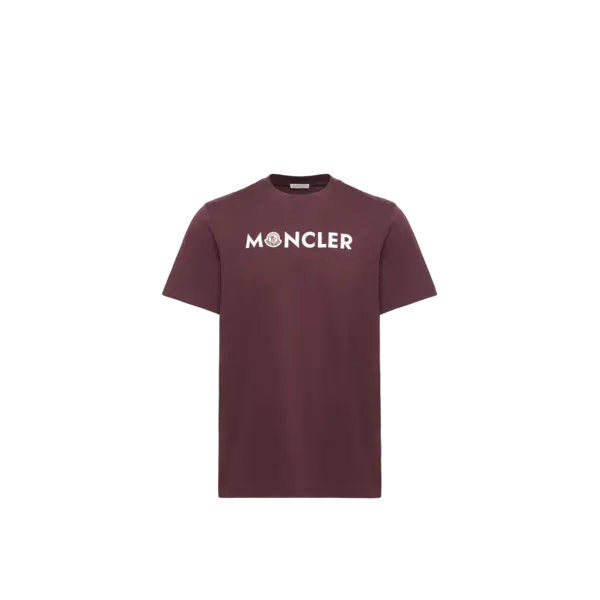 Moncler Logo Cotton T-shirt - Red