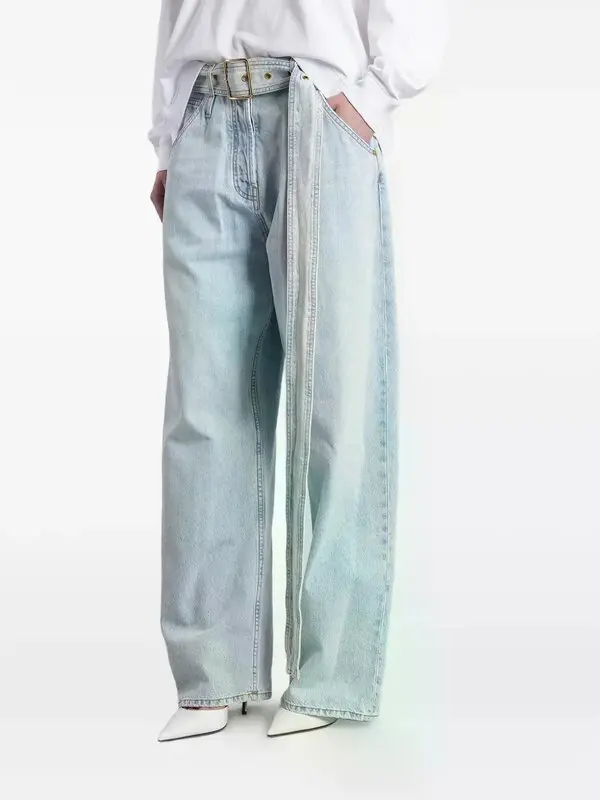 DARKPARK Dalila Belted Wide-leg Jeans