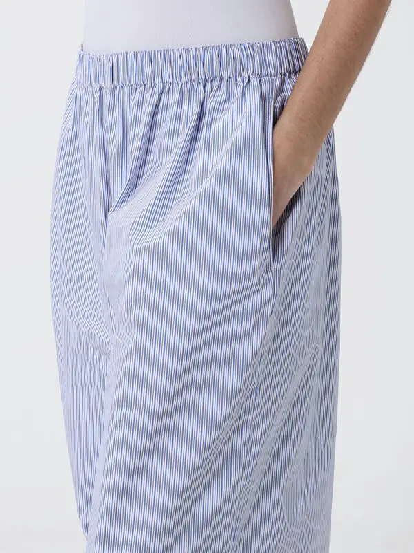 Aspesi Striped Cotton Palazzo Trousers