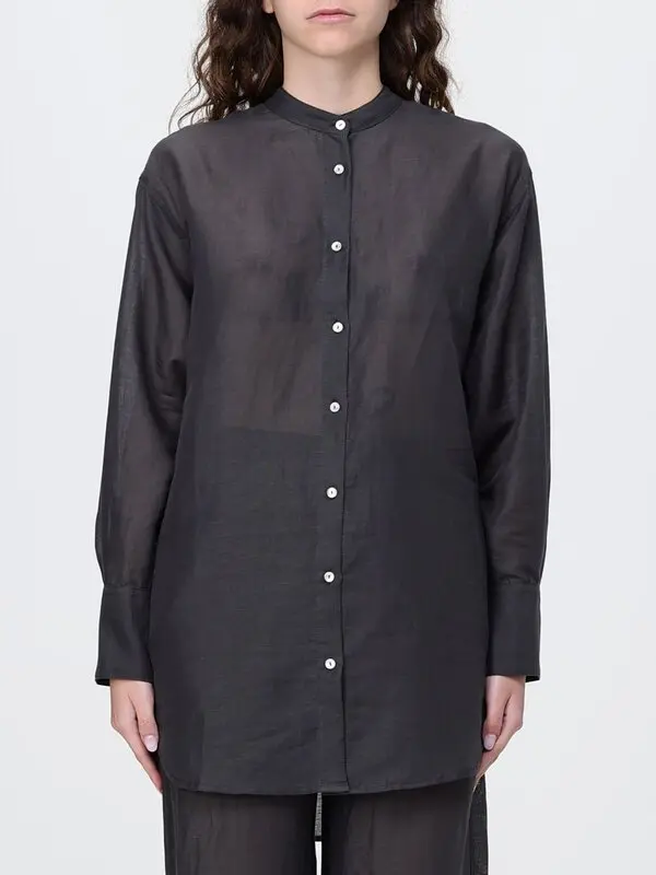120% Lino Shirt - Charcoal