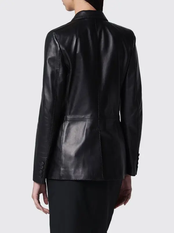 Tagliatore Leather Blazer