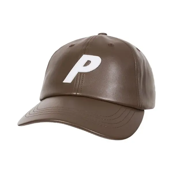PALACE Faux Leather 6-panel Cap - Tan