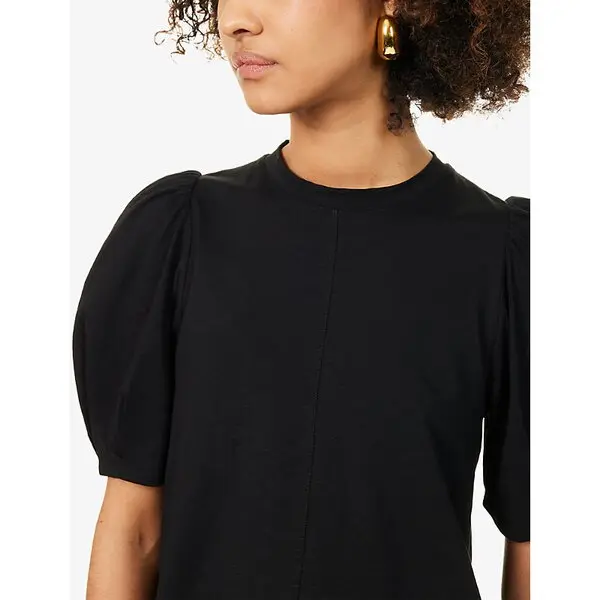 ME+EM Puff-sleeve Cotton Top