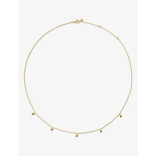 Monica Vinader Fragments Asymmetric Vermeil Sterling Silver Chain Necklace - Gold