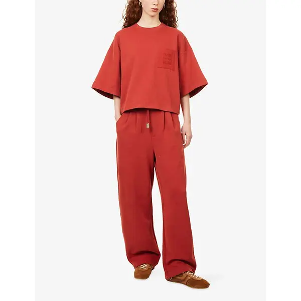 EMELLO Straight-leg Cotton Jogging Bottoms