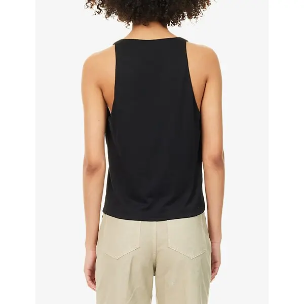 ME+EM Scoop Neck Sleeveless Stretch-jersey Top