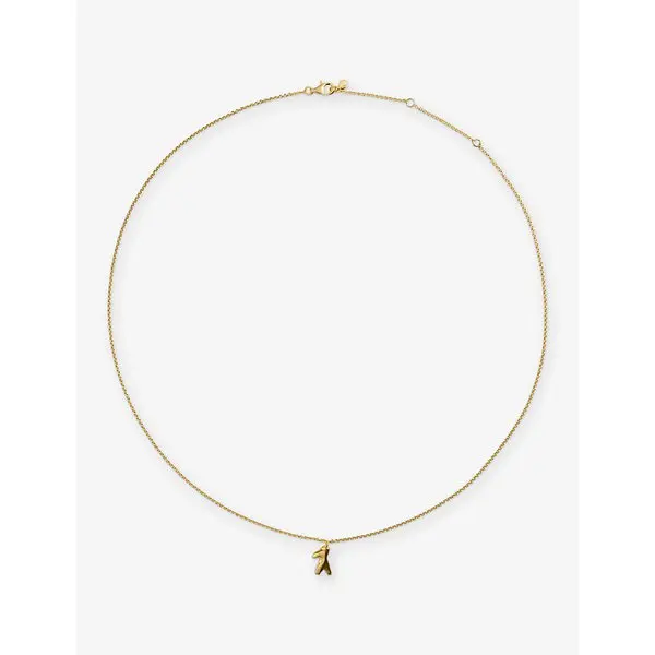 Monica Vinader Fragments Small Pendant Necklace In 18ct Yellow -plated Sterling Silver - Gold