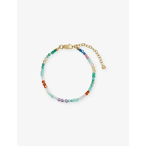 Monica Vinader 18ct Yellow Vermeil Freedom Multi-gemstone Beaded Bracelet - Gold