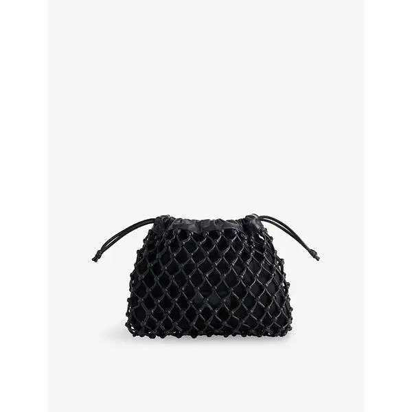 THE FRANKIE SHOP Leather Macrame Pouch