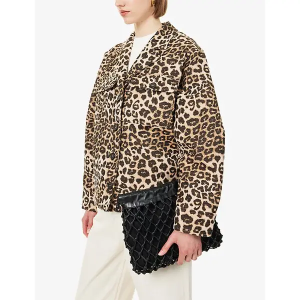 THE FRANKIE SHOP Leather Macrame Pouch