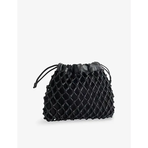 THE FRANKIE SHOP Leather Macrame Pouch