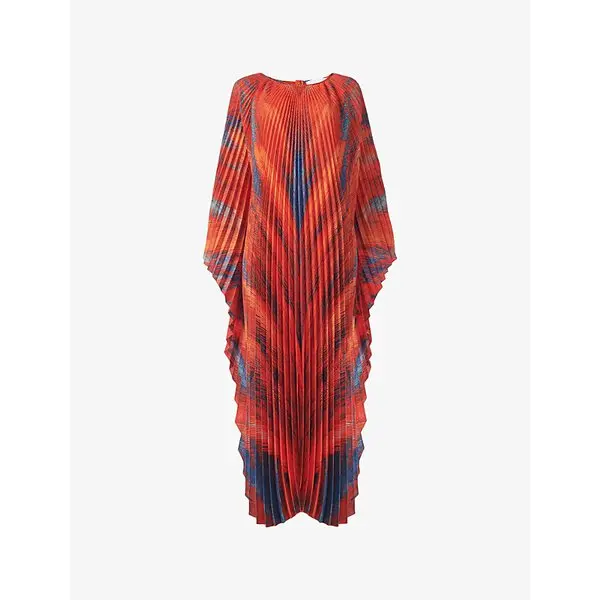 LEEM Printed Pleated Kaftan