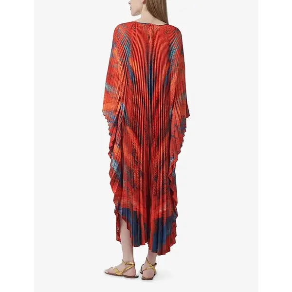 LEEM Printed Pleated Kaftan