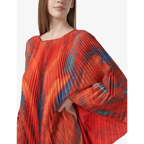 LEEM Printed Pleated Kaftan