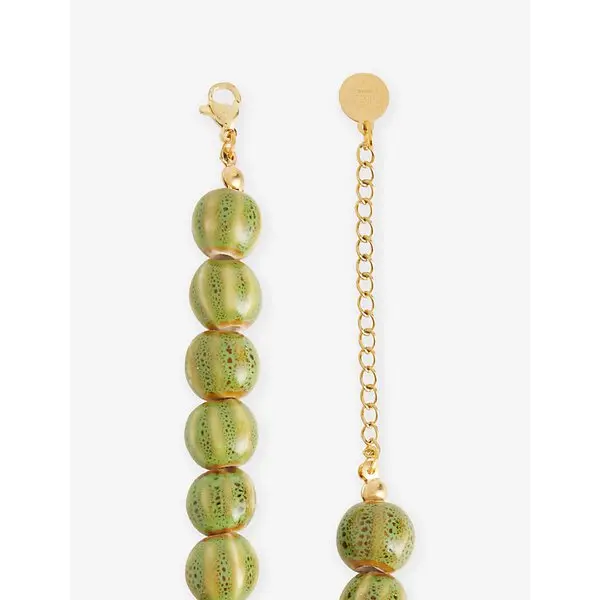 MINERVA Spicy Chile Ceramic And Glass Necklace