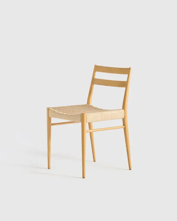 Quince Solid Oak Dining Chair With Paper Cord Seat