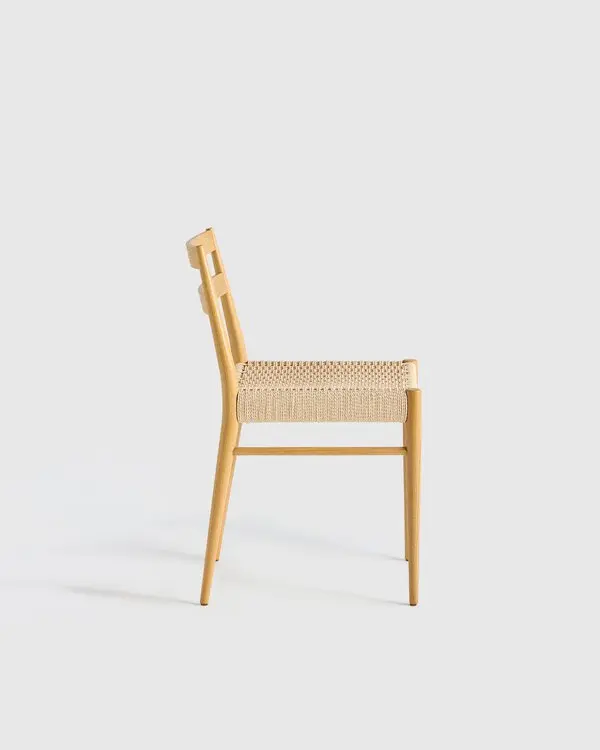 Quince Solid Oak Dining Chair With Paper Cord Seat