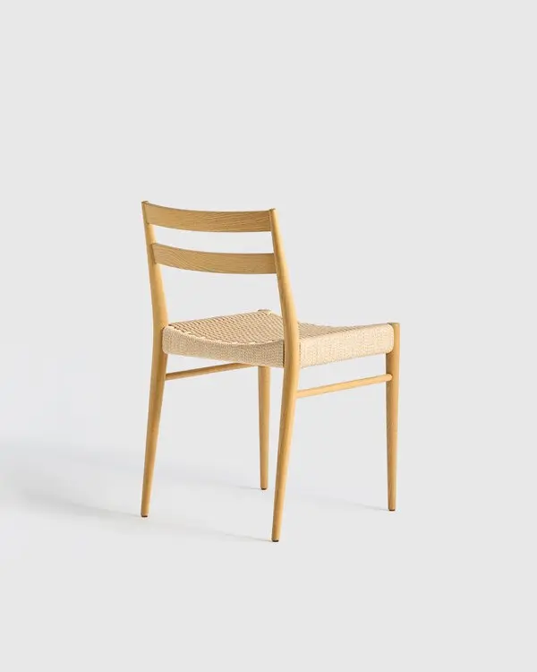Quince Solid Oak Dining Chair With Paper Cord Seat