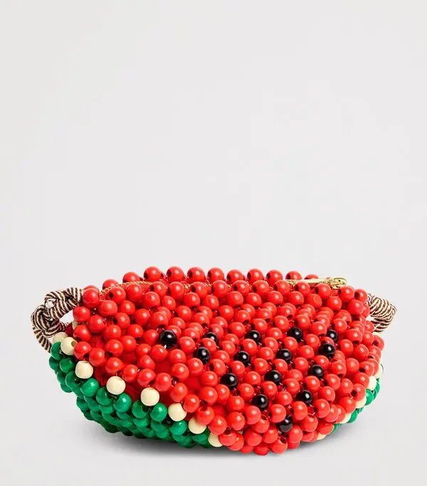 ALEMAIS Alemaïs Beaded Watermelon Shoulder Bag