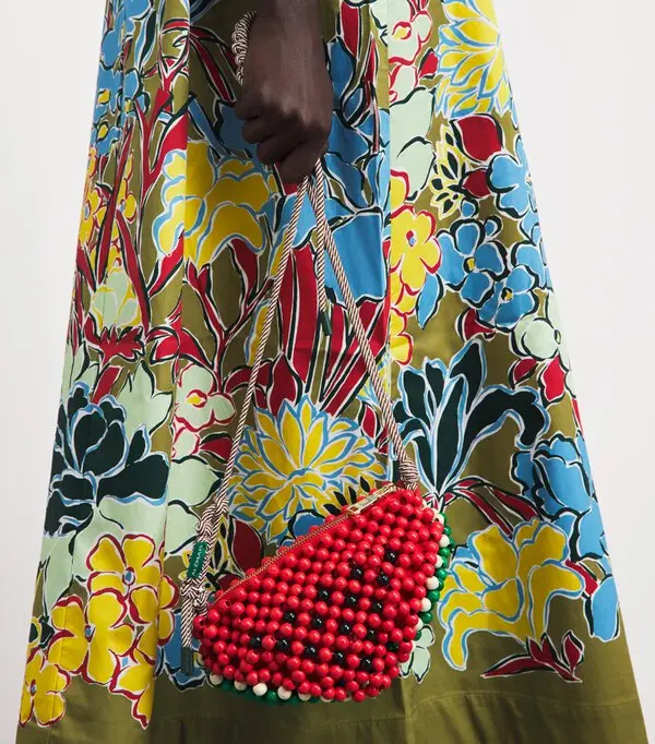 ALEMAIS Alemaïs Beaded Watermelon Shoulder Bag