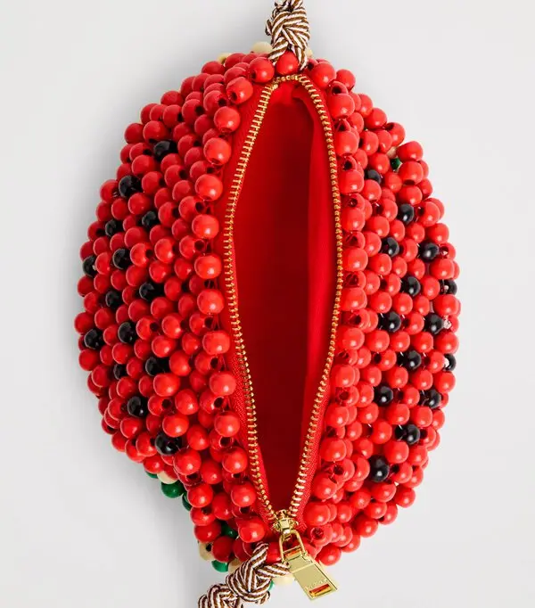 ALEMAIS Alemaïs Beaded Watermelon Shoulder Bag
