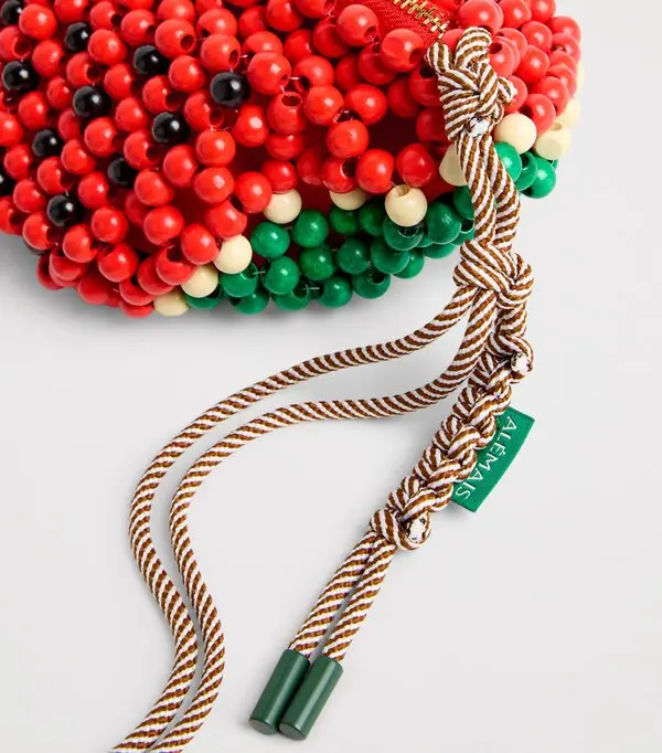 ALEMAIS Alemaïs Beaded Watermelon Shoulder Bag