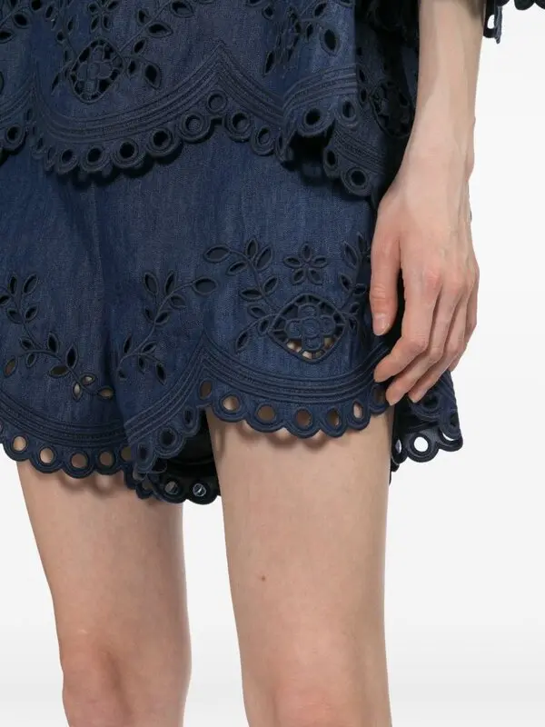 Zimmermann Mahon Denim Shorts