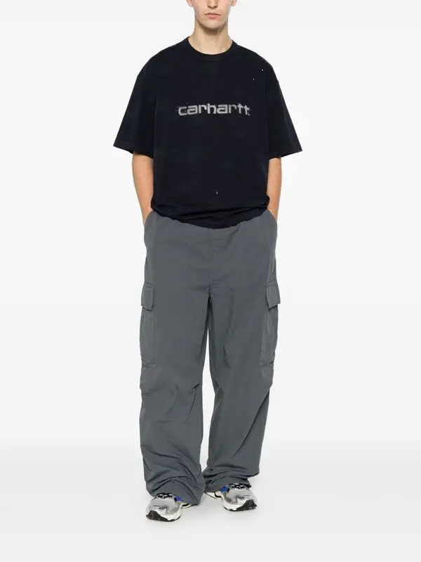 Carhartt Work In Progress Logo Cotton T-shirt - Blue