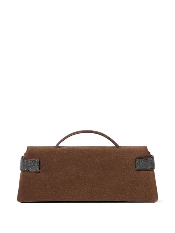 Brunello Cucinelli Leather Clutch - Beige