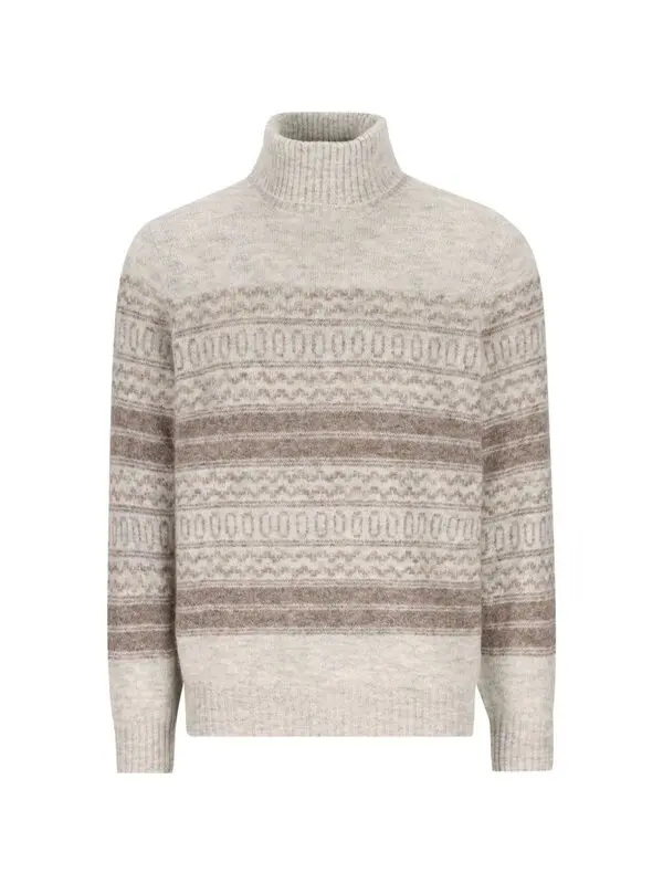 Brunello Cucinelli Wool Turtle-neck Jumper - Grey