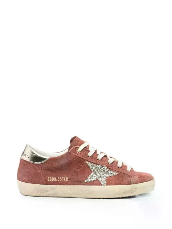 GOLDEN GOOSE Super-star Suede Sneakers - Red