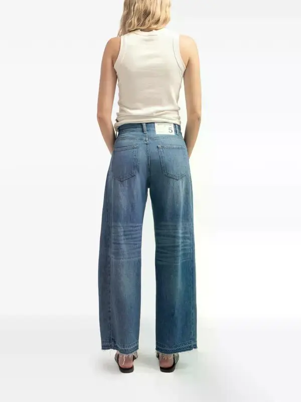 DEPARTMENT 5 Cincity Balloon-leg Jeans With Frayed Hem