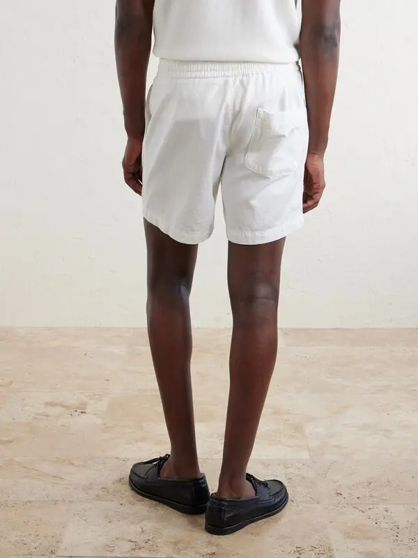 Mr P. Straight-leg Cotton Drawstring Shorts