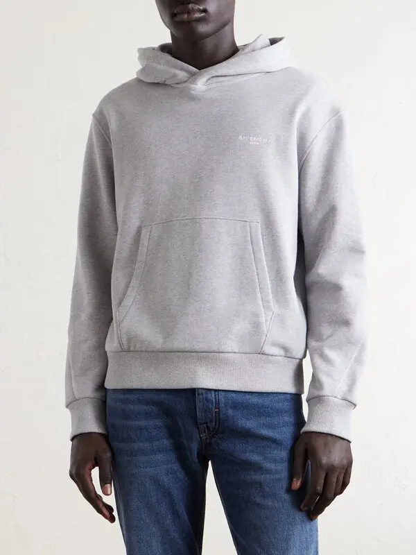 Givenchy Logo Embroidered Cotton Hoodie