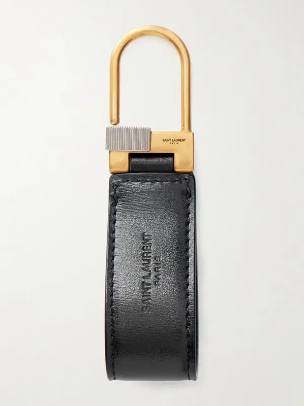 Saint Laurent Cassandre" Leather Key Fob