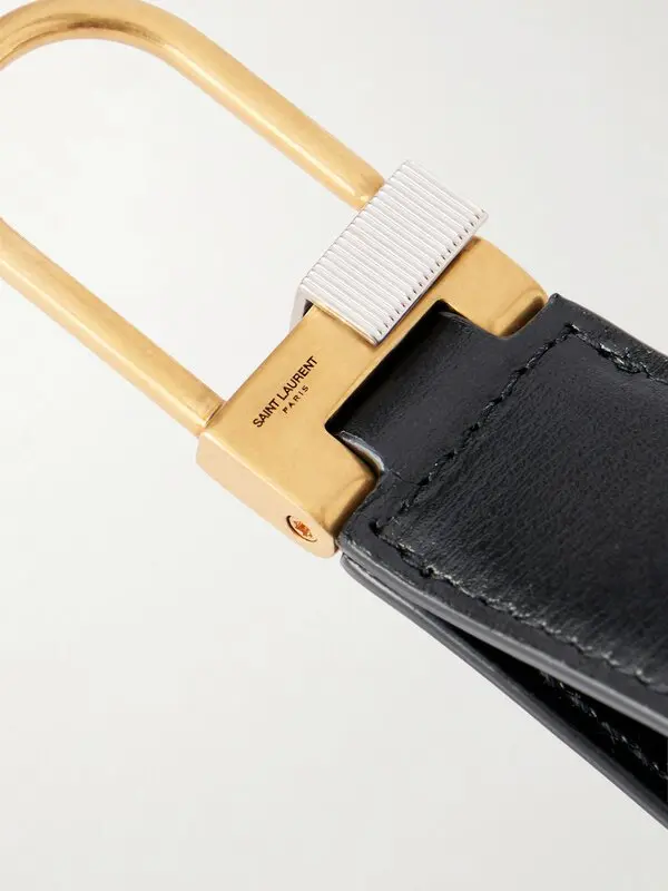 Saint Laurent Cassandre" Leather Key Fob
