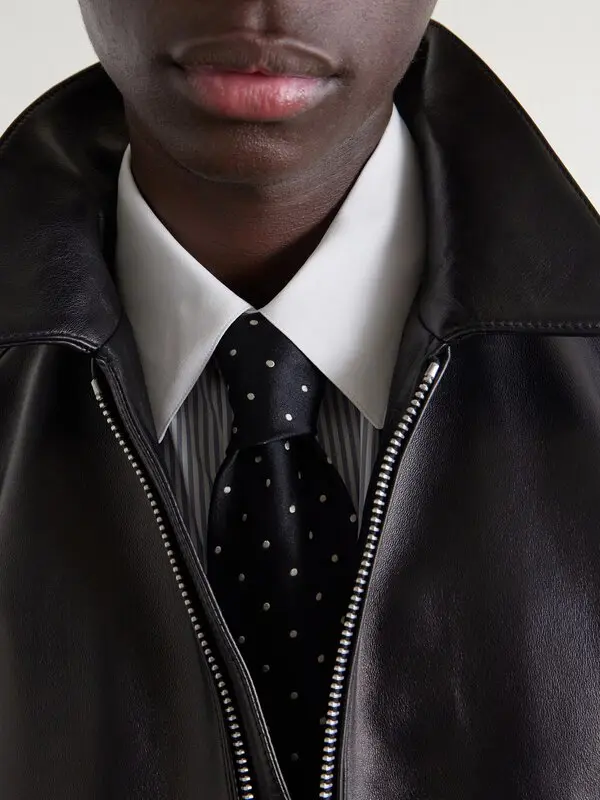 TOM FORD Polka Dot Jacquard Silk Tie