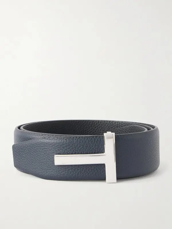 TOM FORD Reversible Leather Belt - Black