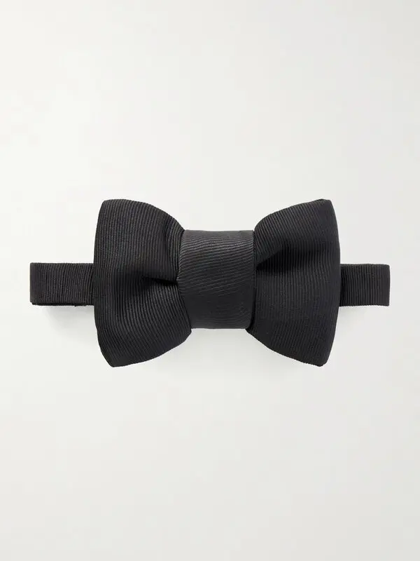 TOM FORD Silk Grosgrain Bow Tie - Black