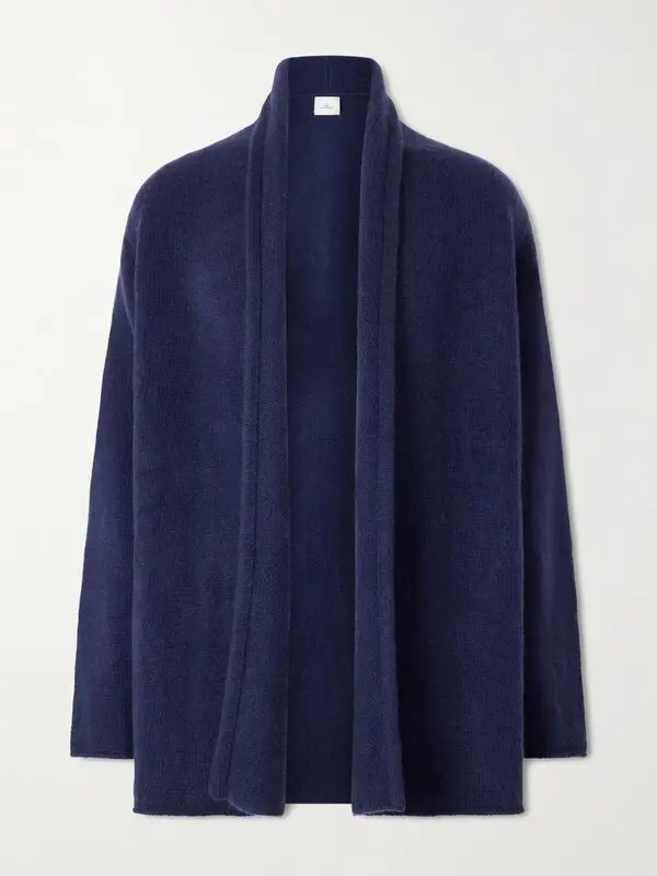 THE ELDER STATESMAN Shawl-collar Cashmere Cardigan