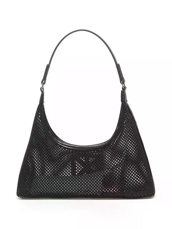 Calvin Klein Mesh Logo Shoulder Bag - Black