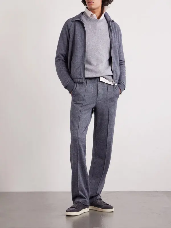 TOM FORD Cashmere And Cotton-blend Crew Neck Sweater