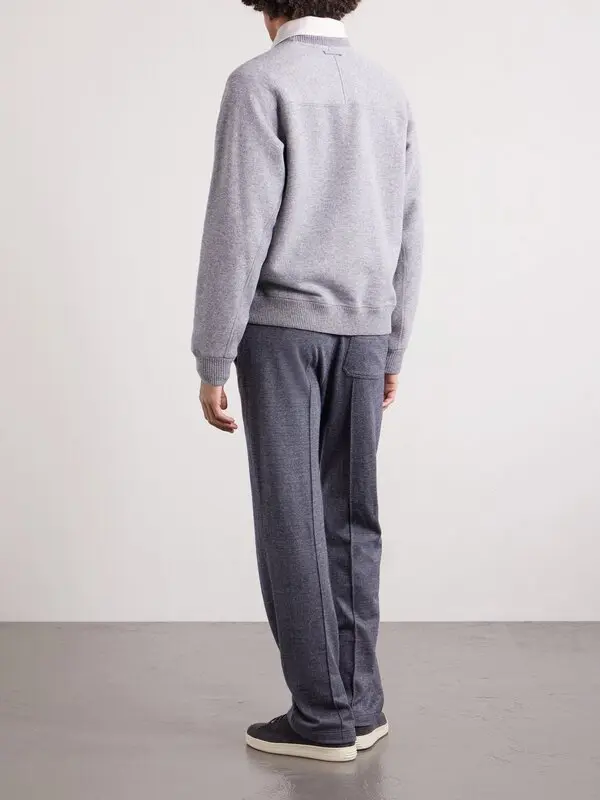 TOM FORD Cashmere And Cotton-blend Crew Neck Sweater