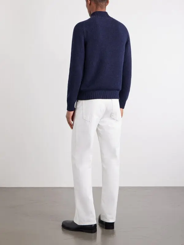 Fedeli Onda Wool And Cashmere-blend High Neck Sweater