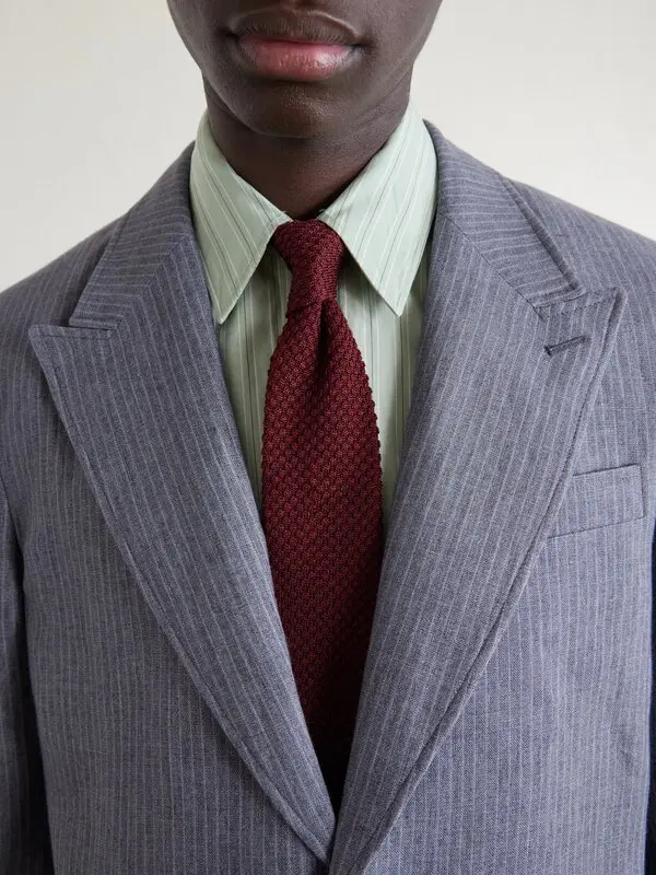 Oliver Peoples Wilkins Pinstriped Linen Suit Jacket