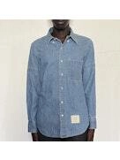 Thom Browne Armband In Washed Denim Shirt - Multicolor
