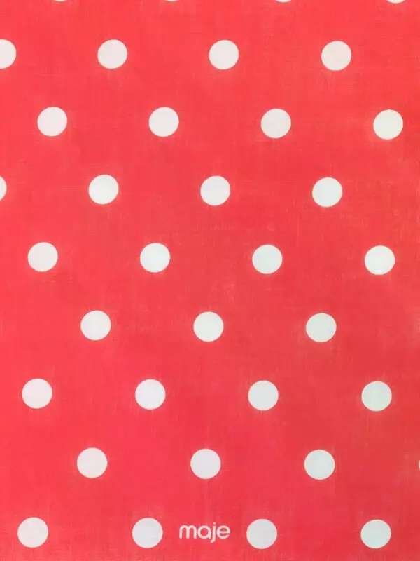 Maje Polka-dot Cotton Scarf